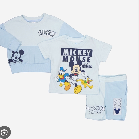 Disney | Matching Sets | Disney Light Blue Mickey Mouse And Friends ...